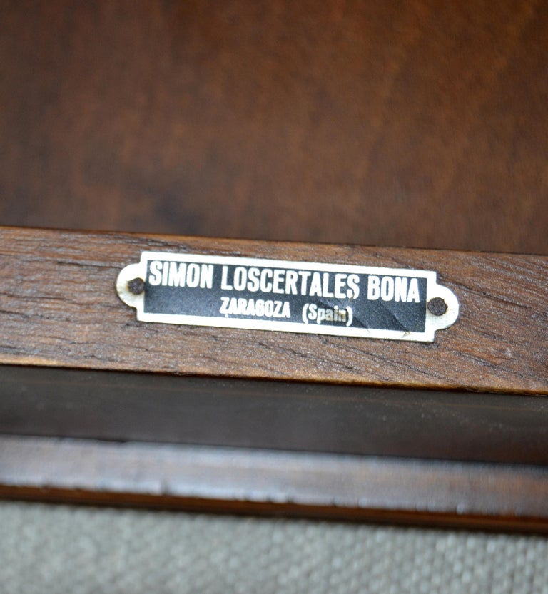 Spanish Colonial Mahogany Nesting Tables / Stacking Tables Brass Sabots ...