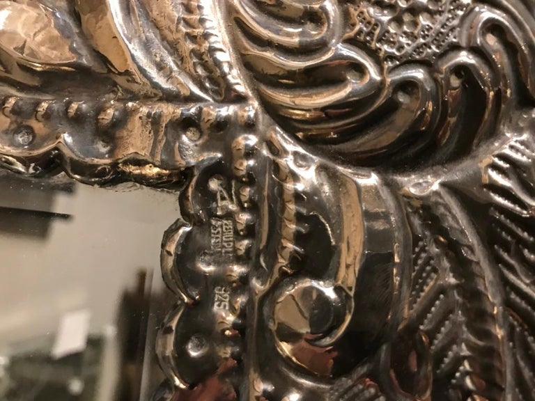 Spanish Colonial Sterling Silver Mirror Frame at 1stDibs