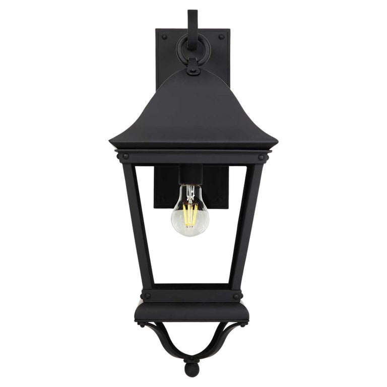 Colonial Style Exterior Lanterns Travis House Lantern Black Finish