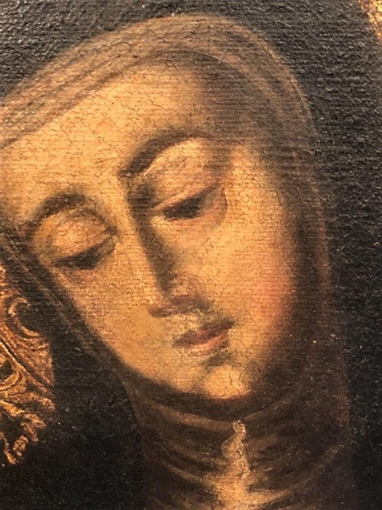 Spanish Colonial, Virgin Mary, Original O/C Painting, XVIII Century For ...