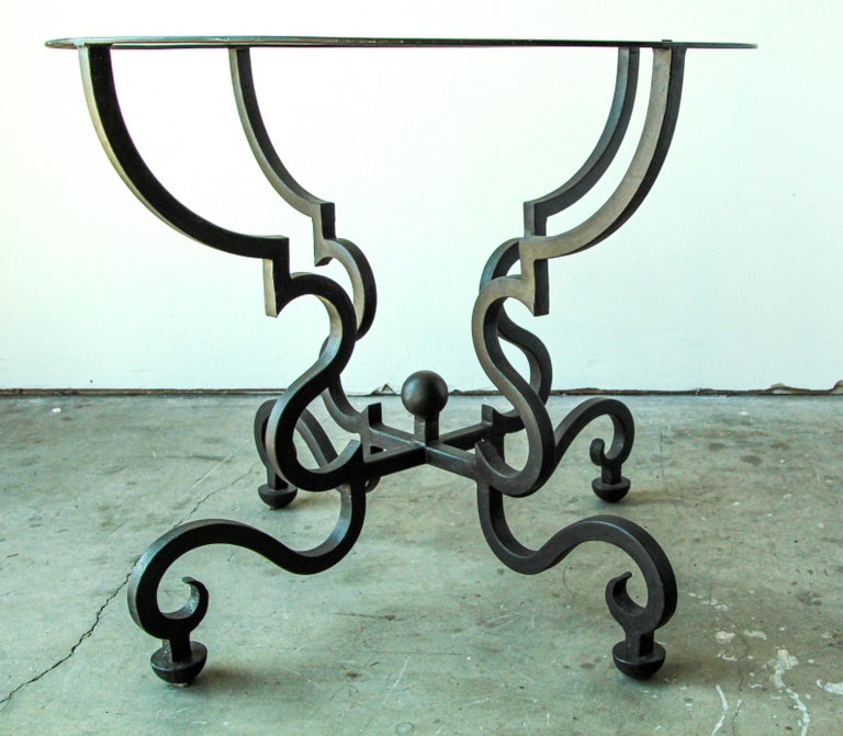 Spanish Colonial Wrought Iron Table Base at 1stDibs | used wrought iron ...