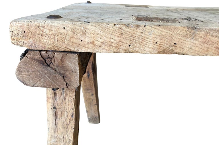 Spanish Early 19th Century Rustic Console, Work Table For Sale at 1stDibs
