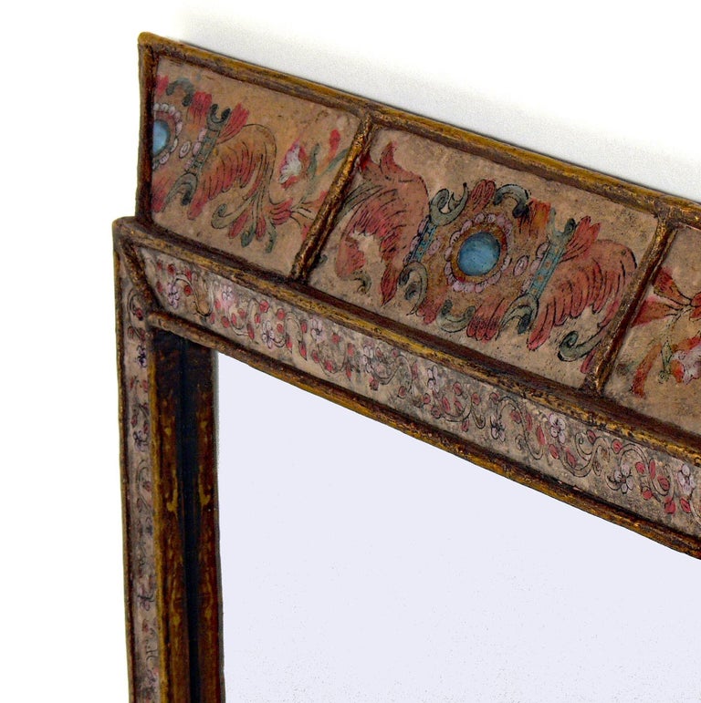 Spanish Eglomise Mirror at 1stDibs