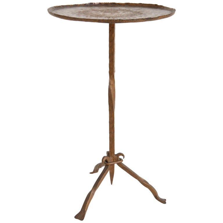 Spanish Gilt Wrought Iron Martini Table at 1stDibs | spanish martini table