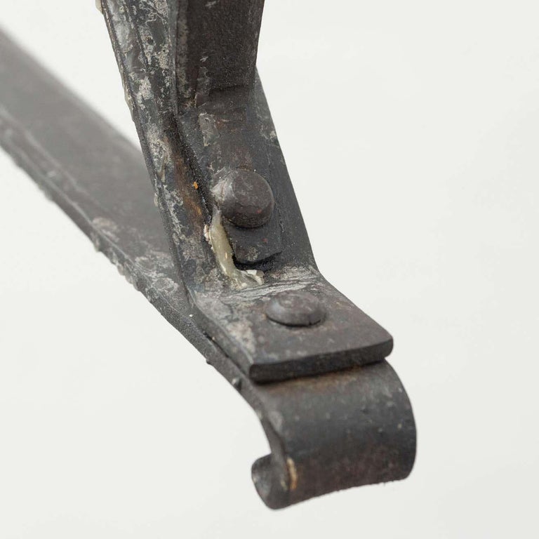 Spanish 'Hachero' Traditional Ancient Wrought Iron Candleholder, circa ...