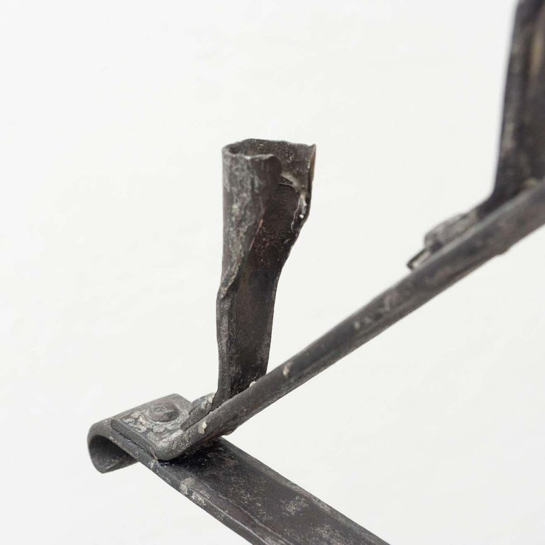 Spanish 'Hachero' Traditional Ancient Wrought Iron Candleholder, circa ...