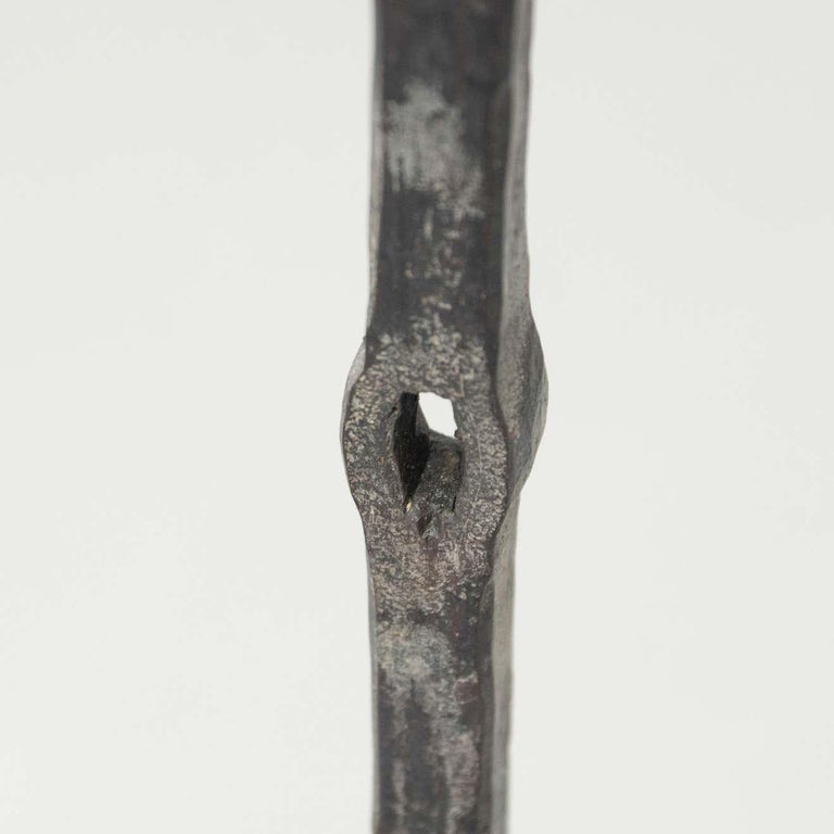 Spanish 'Hachero' Traditional Ancient Wrought Iron Candleholder, circa ...