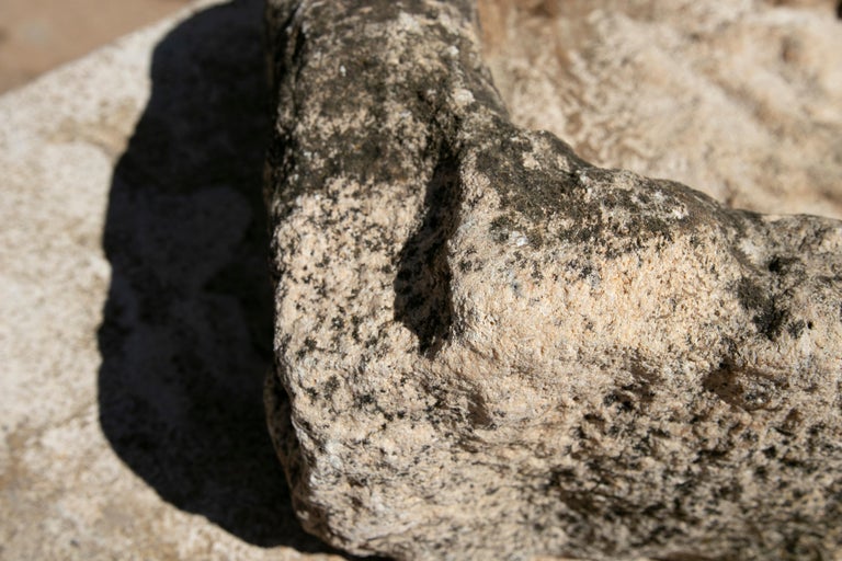 Spanish Hand Carved Stone Pile For Sale at 1stDibs