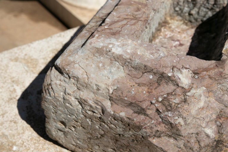 Spanish Hand Carved Stone Pile For Sale at 1stDibs