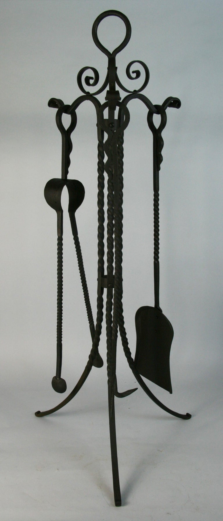 American Hand Made Fireplace Tools 1960's For Sale at 1stDibs