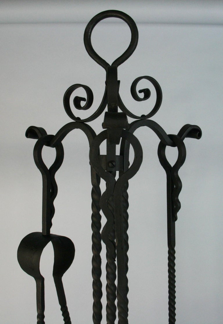 American Hand Made Fireplace Tools 1960's For Sale at 1stDibs