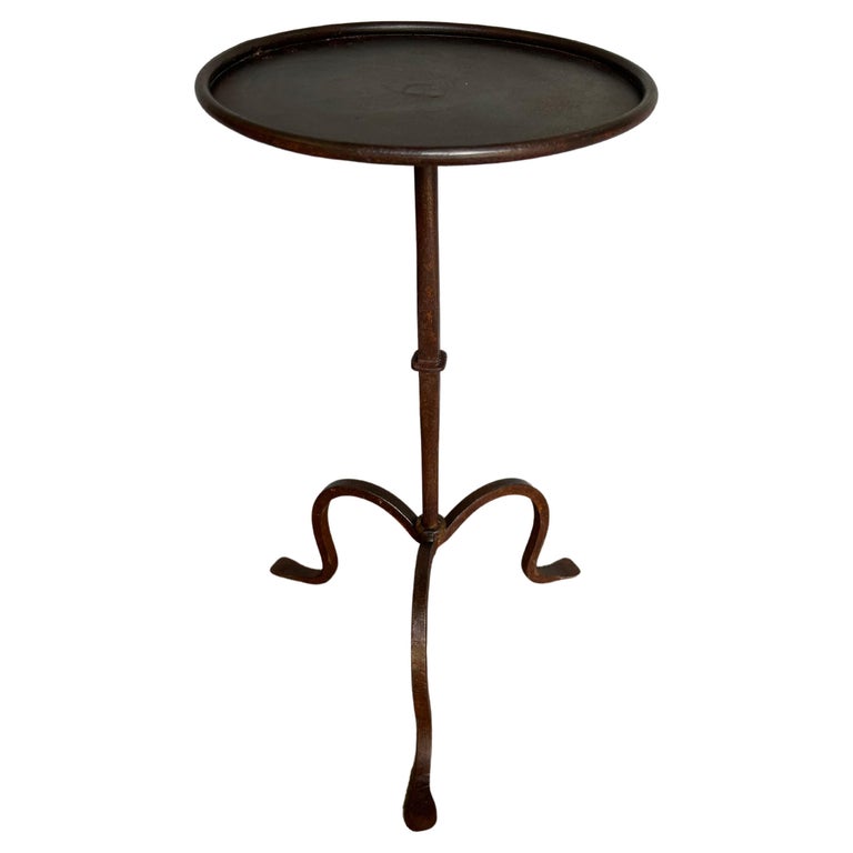 Spanish Metal Drinks Table with a Bronze Patinated Finish For Sale at ...
