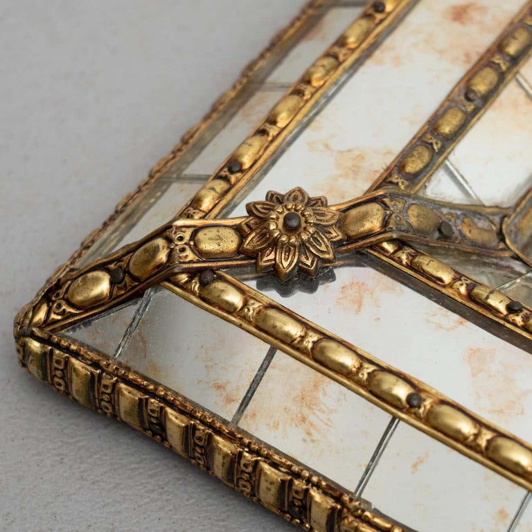 Spanish Mid-Century Modern Handcrafted Mirror, circa 1980 For Sale at ...