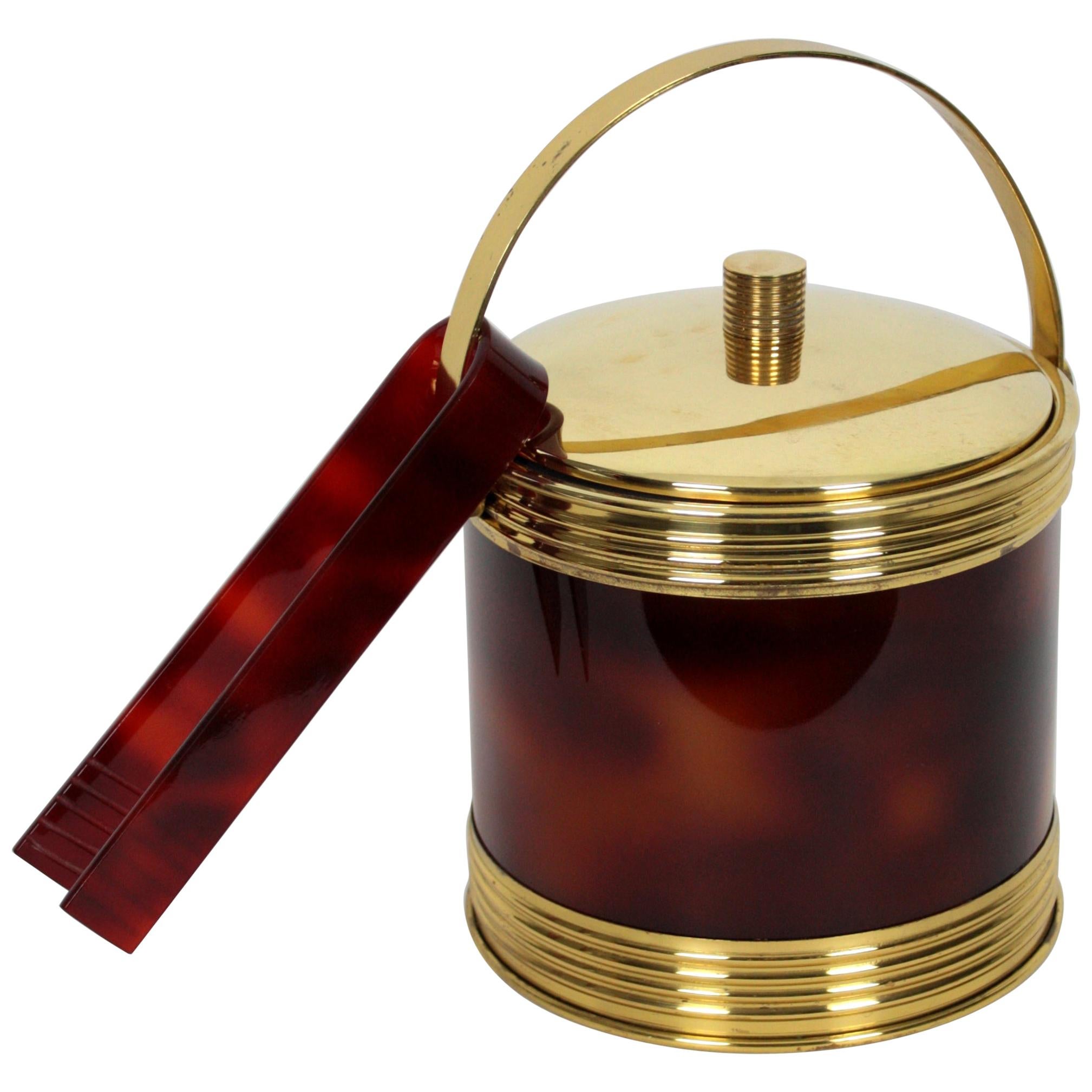 Tortoise Shell Ice Bucket - 6 For Sale on 1stDibs