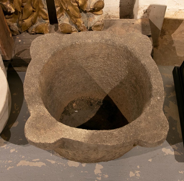 Spanish mortar handcarved in stone used to mill ingredients like ...