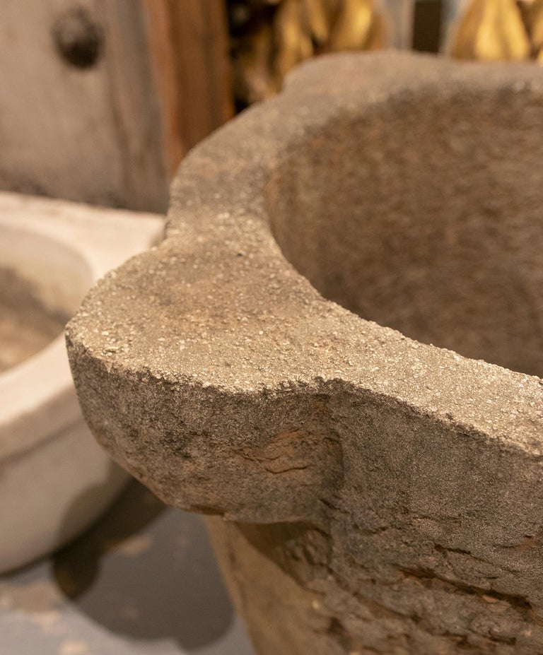 Spanish mortar handcarved in stone used to mill ingredients like ...