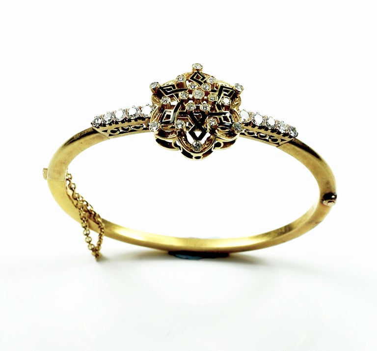 Spanish Neo-Renaissance Set Ring and Bracelet in 18 Karat Gold ...