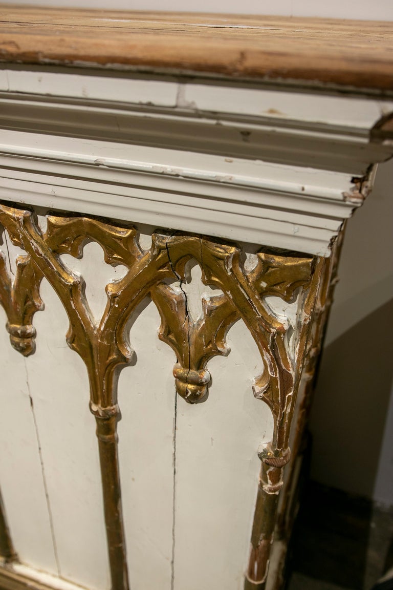 Spanish Neoclassical altar Front Carved in Wood For Sale at 1stDibs