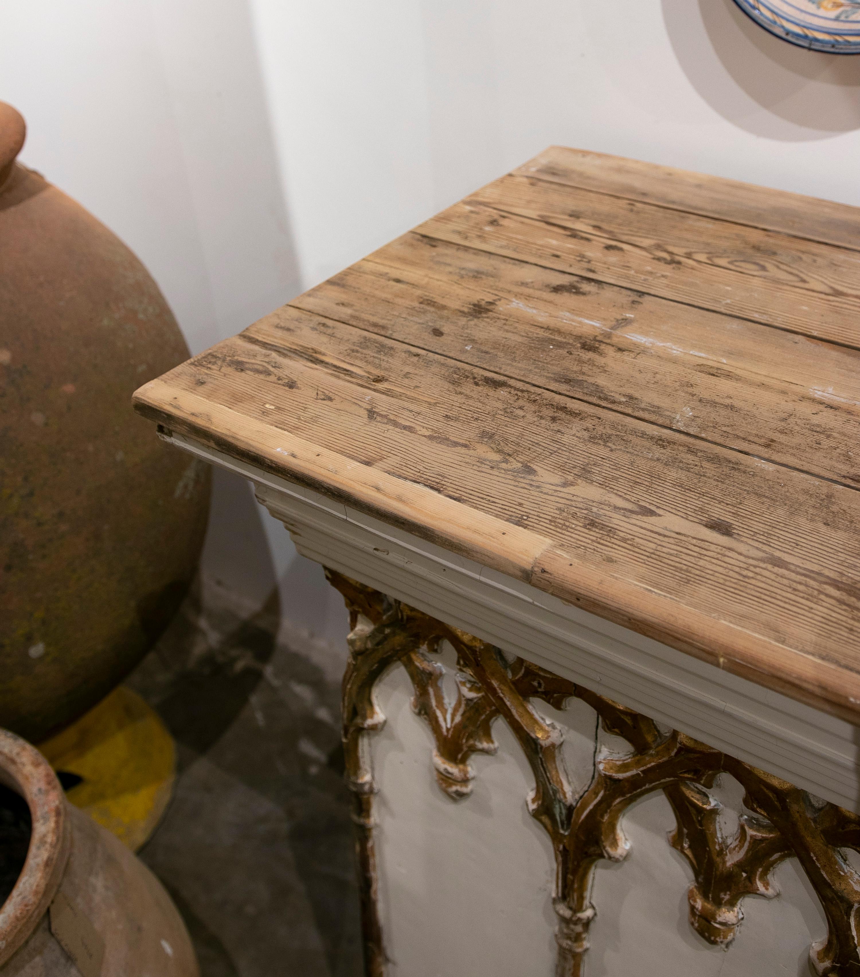 Spanish Neoclassical altar Front Carved in Wood For Sale at 1stDibs