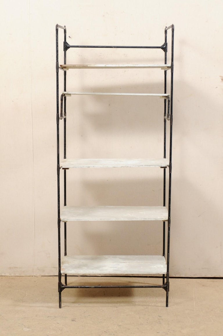 A Tall Spanish Open Shelf Rack Storage Display Piece, Vintage Artisan ...