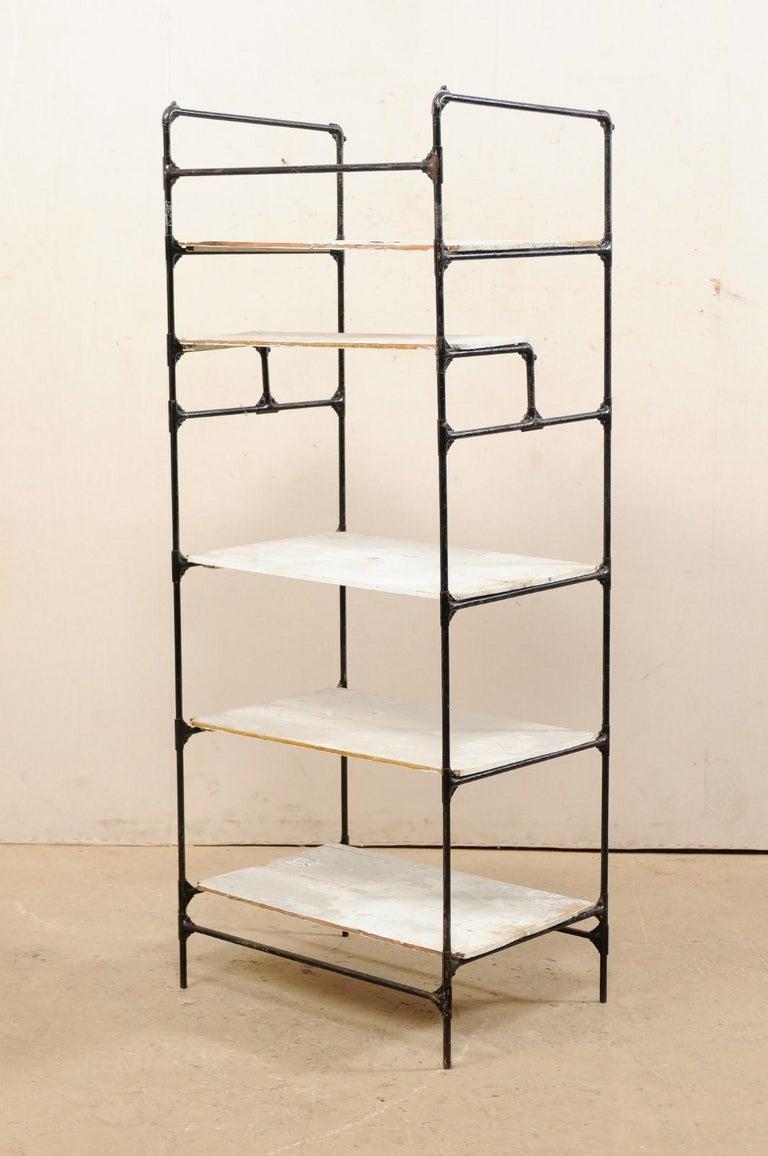 A Tall Spanish Open Shelf Rack Storage Display Piece, Vintage Artisan ...