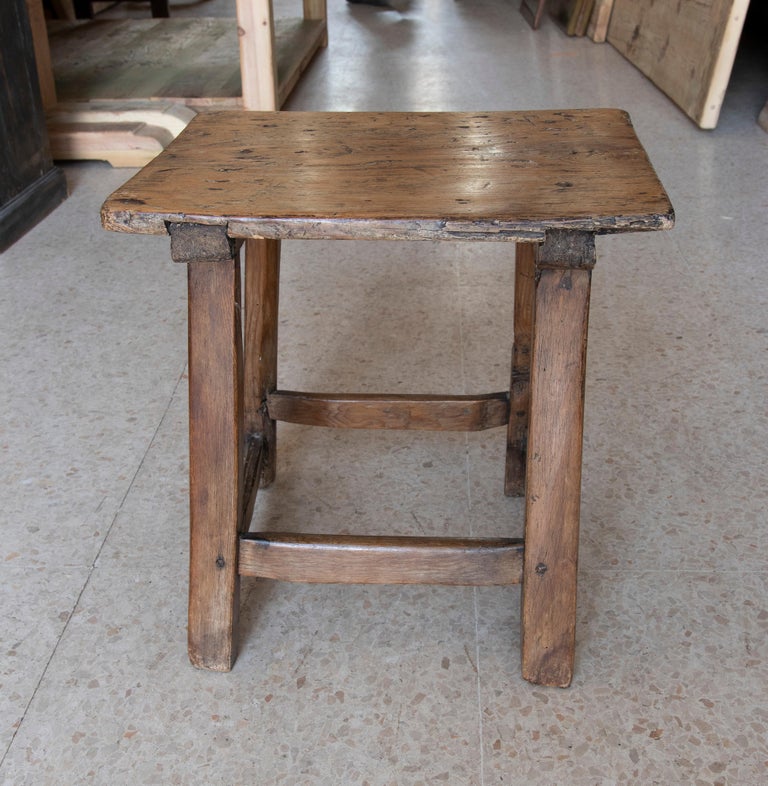 Spanish Pine Side Table For Sale at 1stDibs