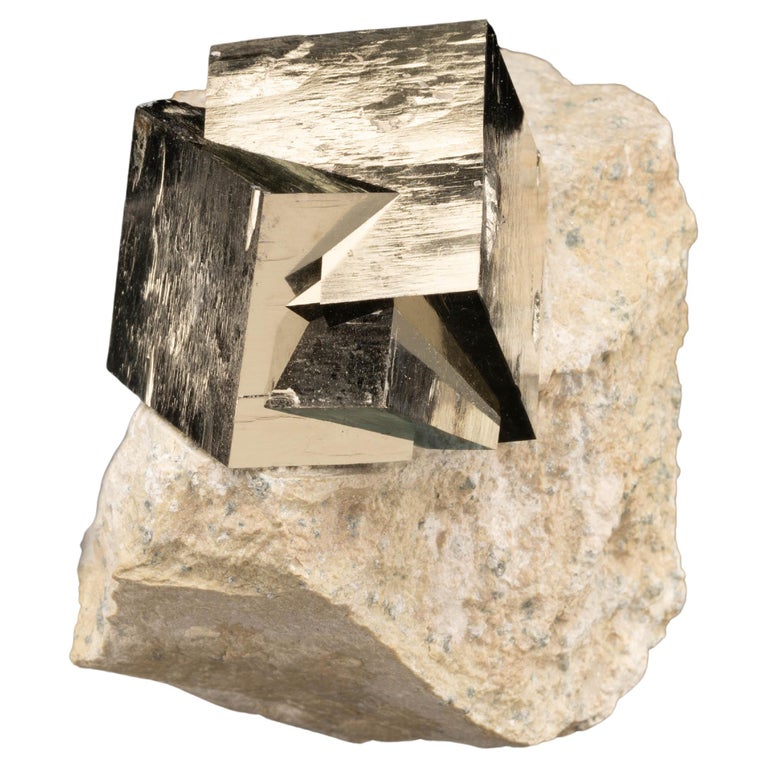Spanish Pyrite Cubes on Basalt Matrix // 2.10 Lb. For Sale at 1stDibs