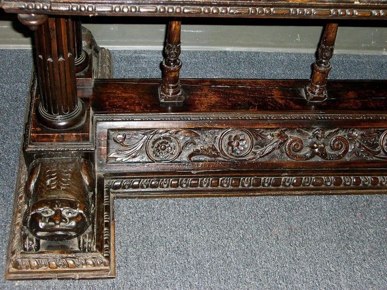 Spanish Renaissance Hand-Carved Walnut Table, 16th Century and Later ...