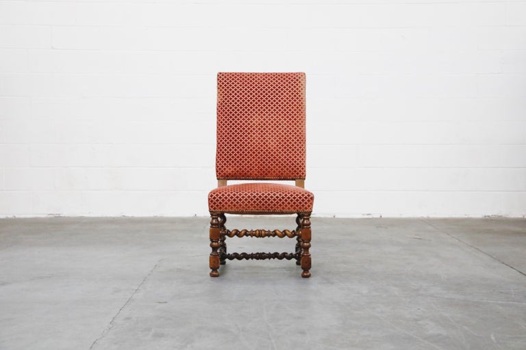 Spanish Renaissance Revival Hall Side Chair at 1stDibs