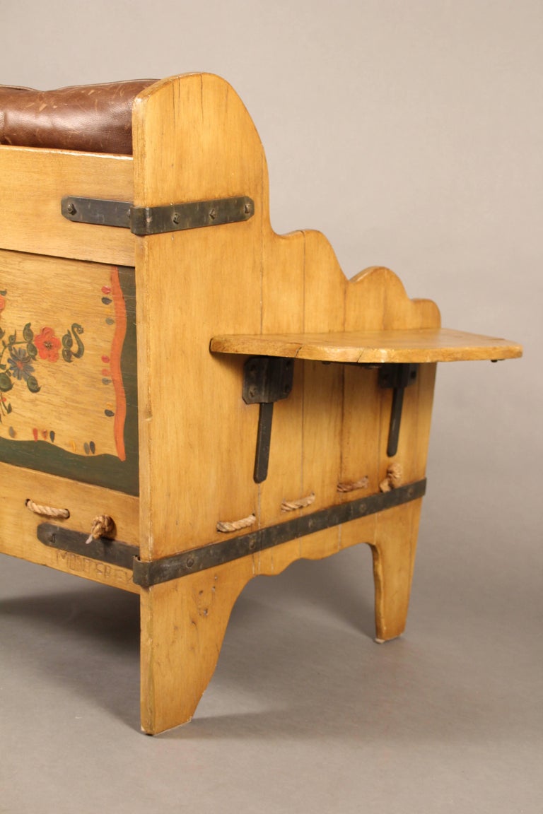 Spanish Revival Hard to Find Buckaroo Chair in Straw Ivory Signed ...