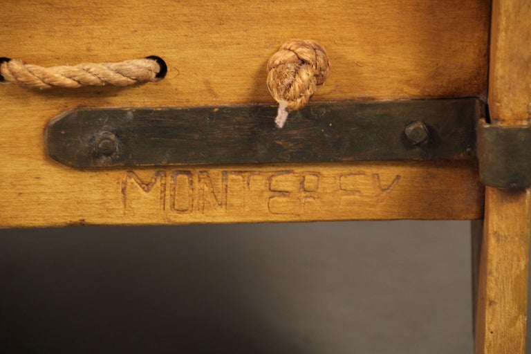 Spanish Revival Hard to Find Buckaroo Chair in Straw Ivory Signed ...