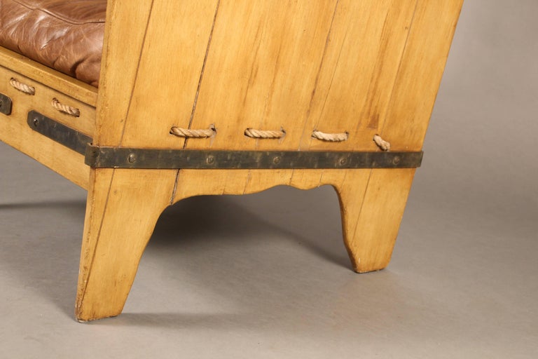 Spanish Revival Hard to Find Buckaroo Chair in Straw Ivory Signed ...