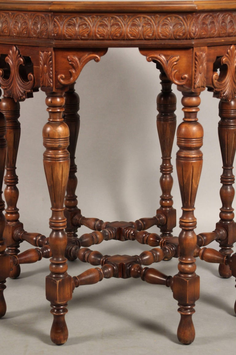 Spanish Revival Hexagonal Table at 1stDibs