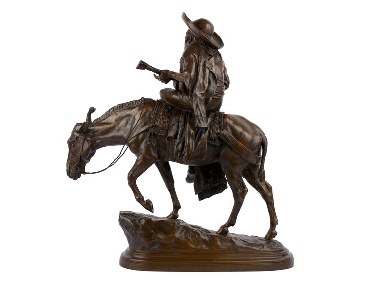 “Spanish Rider” Antique French Bronze Sculpture by Isidore Bonheur and ...
