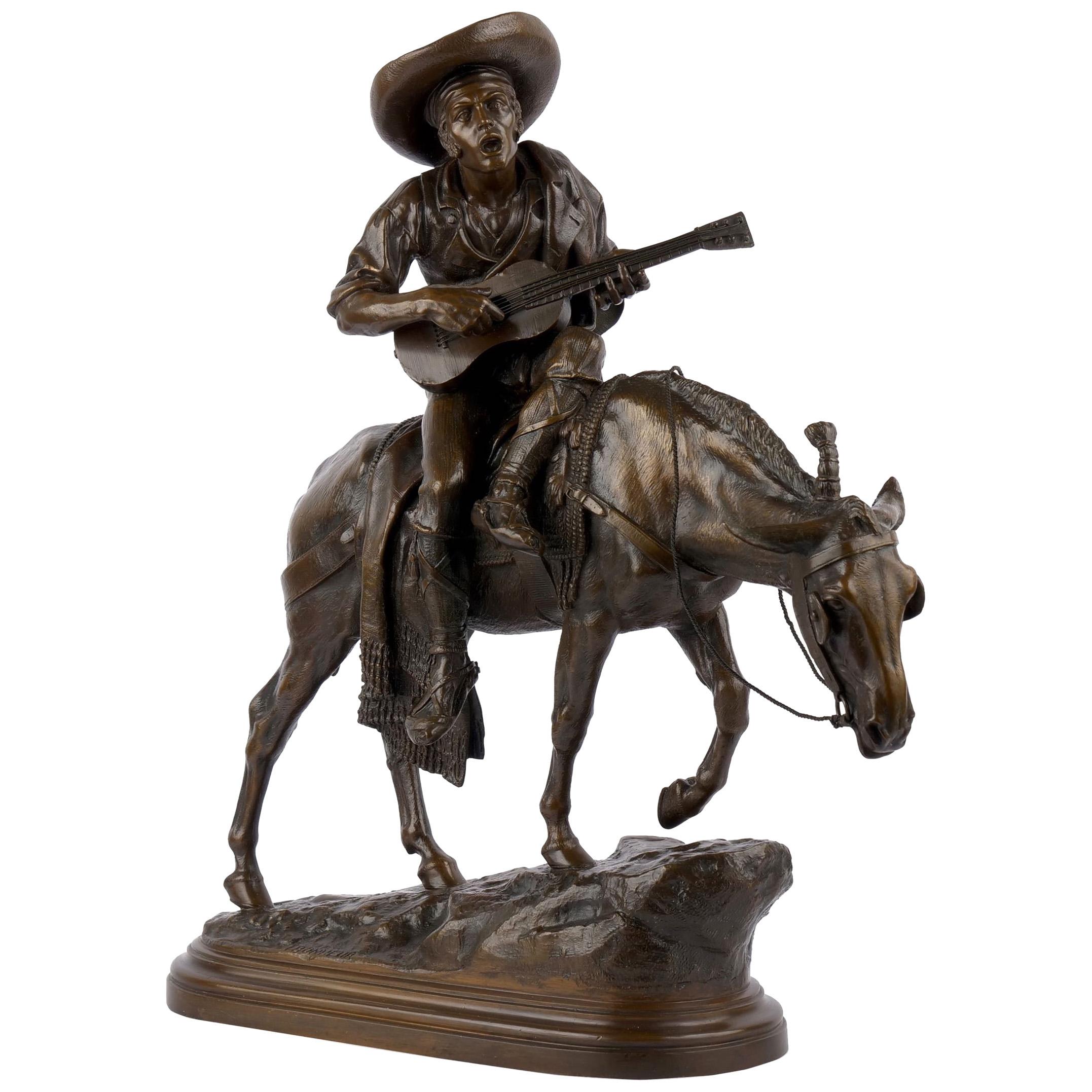 French Bronze Sculpture "Merino Ram" by Isidore Jules Bonheur and ...