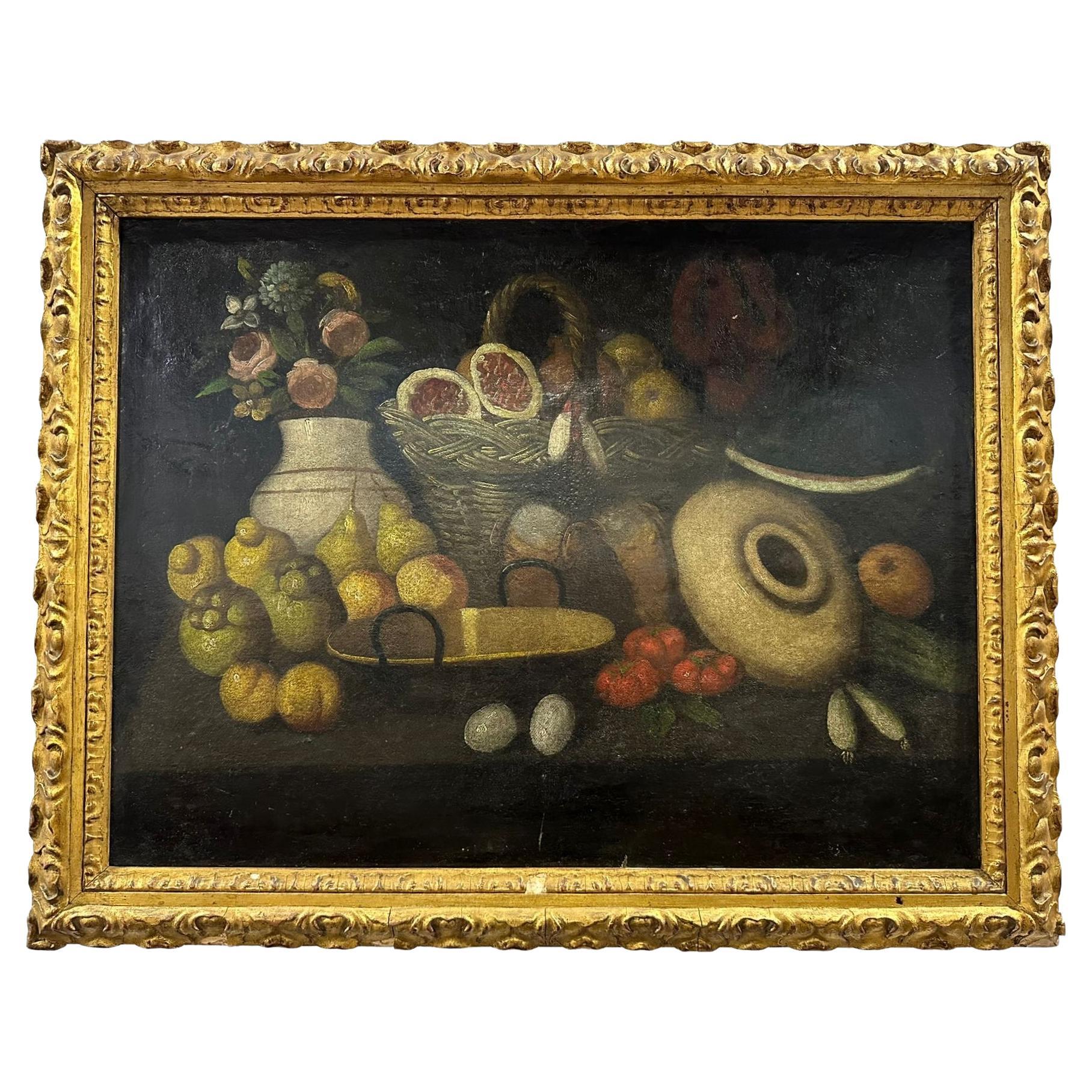 Spanish School STILL NATURES " Bodegones " 17th Century For Sale at 1stDibs