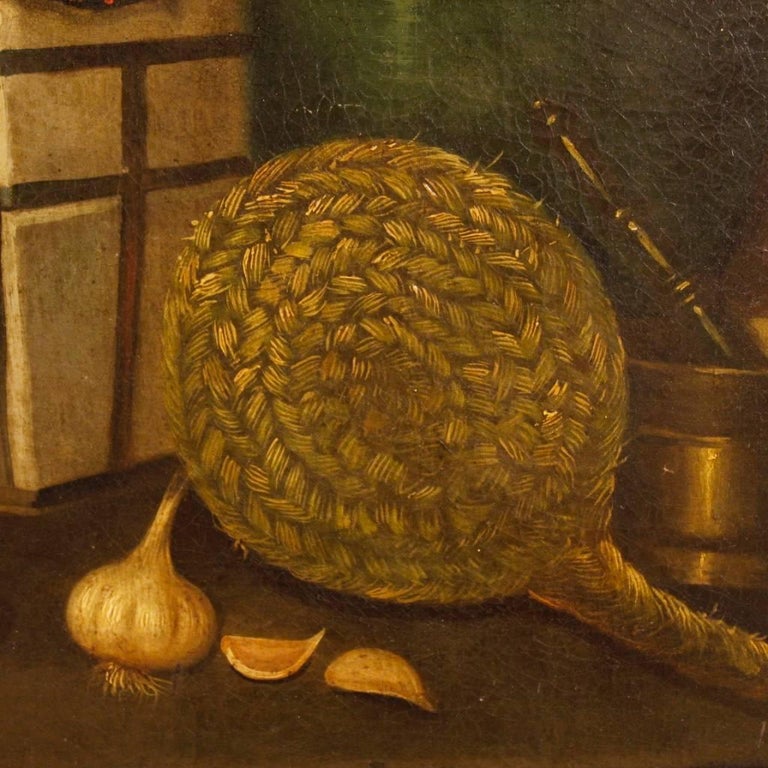 Spanish Still Life Painting Oil on Canvas with Gilt Frame from 20th ...