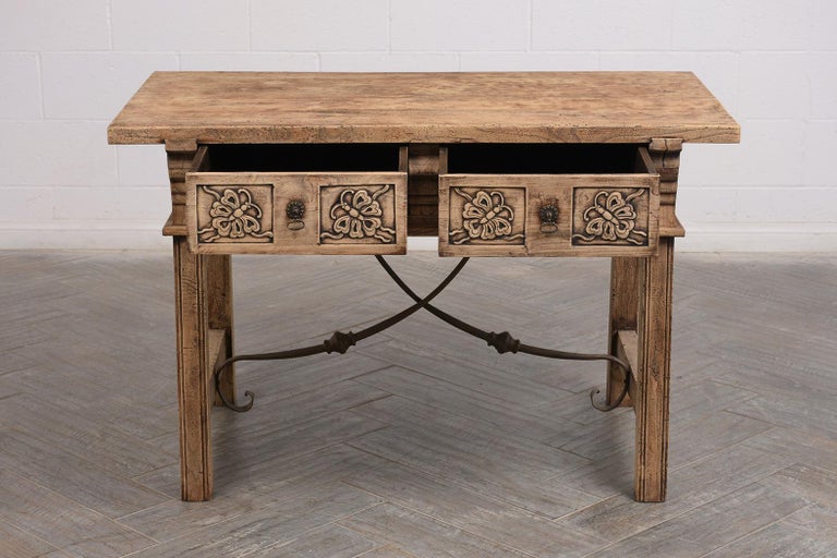 Spanish Style Library Table at 1stDibs