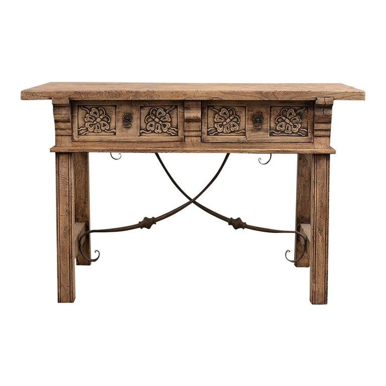 Spanish Style Library Table at 1stDibs