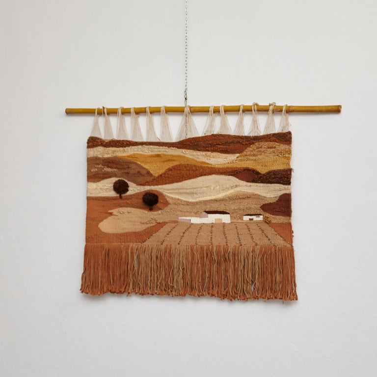 Spanish Tapestry of Andalusian Landscape, circa 1970 at 1stDibs