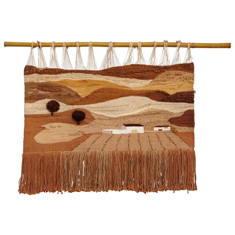 Spanish Tapestry of Andalusian Landscape, circa 1970 at 1stDibs