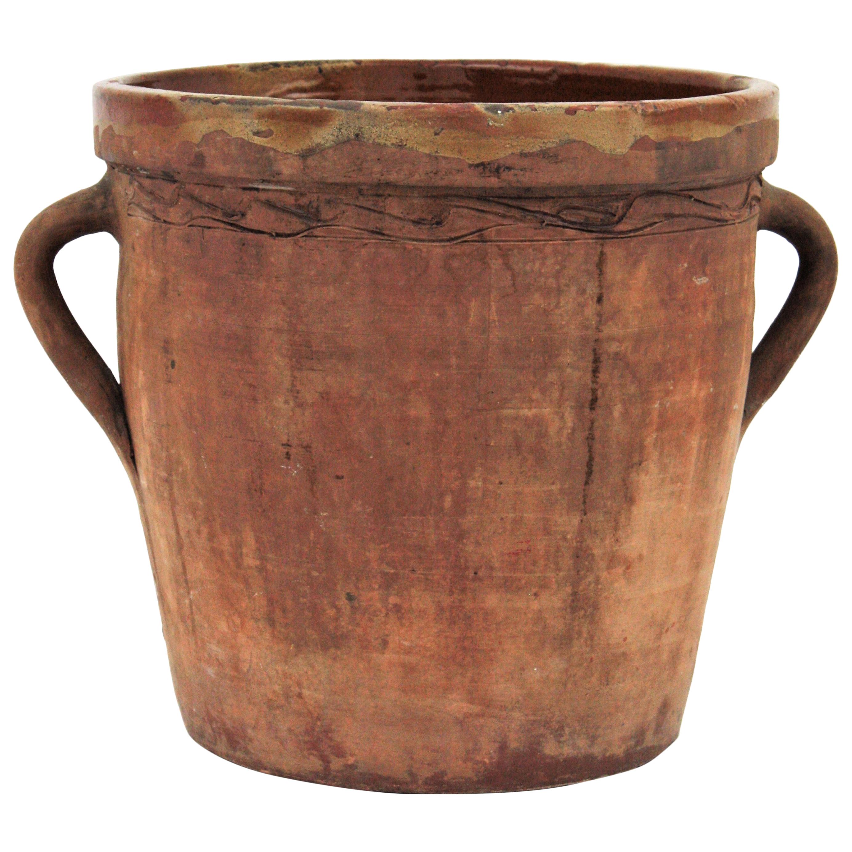 Spanish Terracotta Cheese Jar with Handles, 19th Century at 1stDibs ...