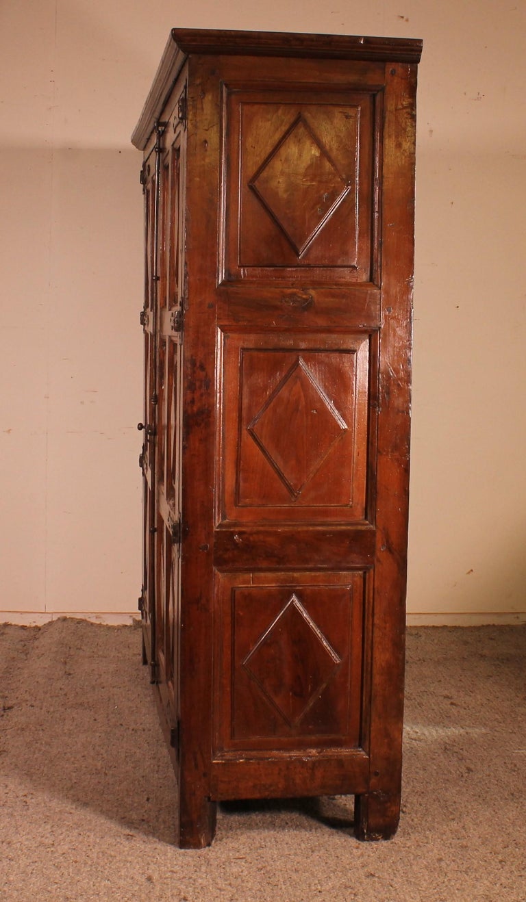Spanish Wardrobe in Walnut-17 ° Century For Sale at 1stDibs