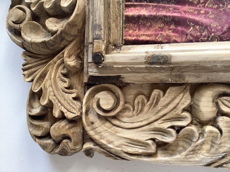 Spanish Wood Carved Mirror c 1900’s at 1stDibs