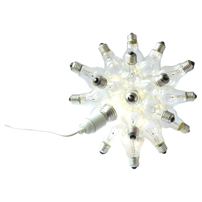 "Spare" Light-Object / Table-Lamp Constructed Out of Lightbulbs For ...