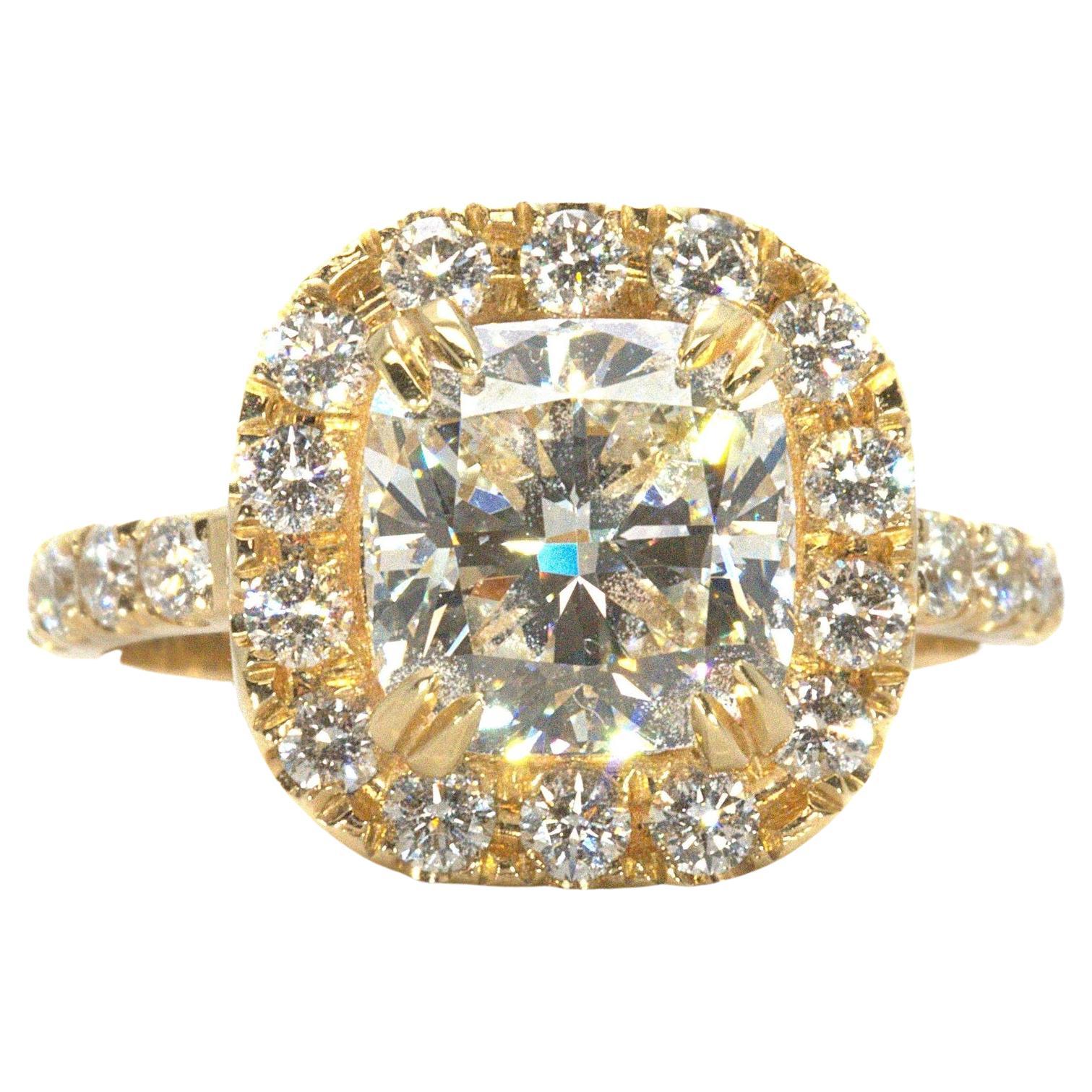 Zoe Stork and Sparkles Diamond and Gold Ring For Sale at 1stDibs