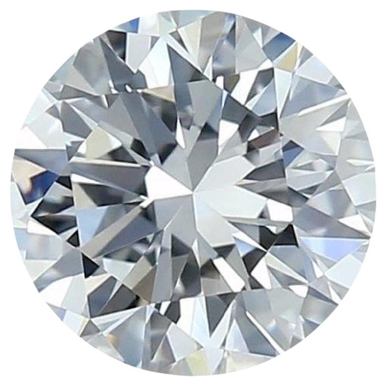 Sparkling 1pc Flawless Natural Diamond with 0.52 ct Round D IF IGI ...
