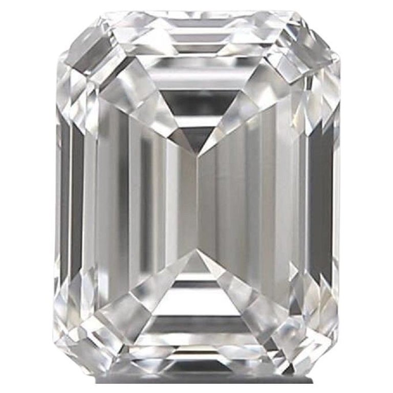 Sparkling 1pc Natural Diamond with 0.50ct Emerald E VVS1 GIA ...