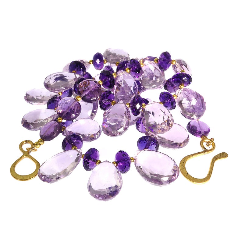 Gemjunky Sparkling Amethyst Cocktail Necklace February Birthstone at ...