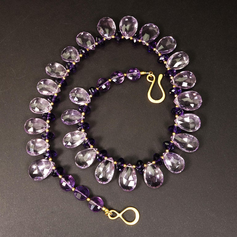 Gemjunky Sparkling Amethyst Cocktail Necklace February Birthstone at ...